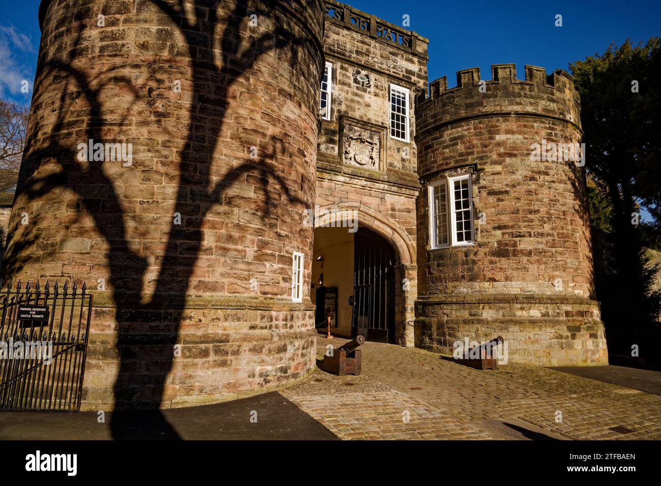Skipton Castle Gateway Stock Photo - Alamy