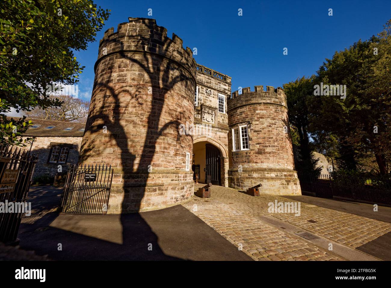 Skipton Castle Gateway Stock Photo - Alamy