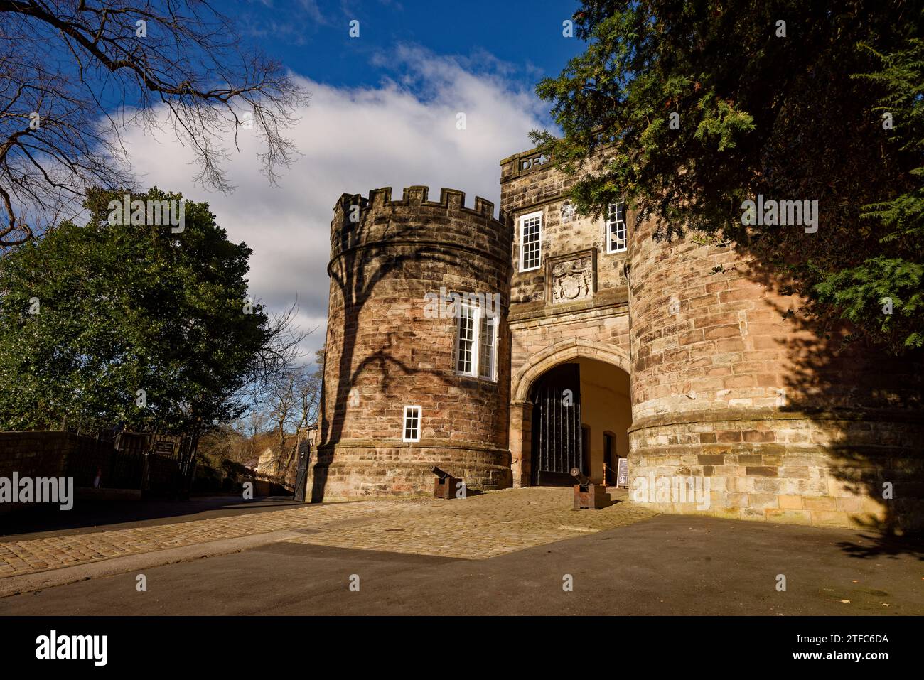 Skipton Castle Gateway Stock Photo - Alamy