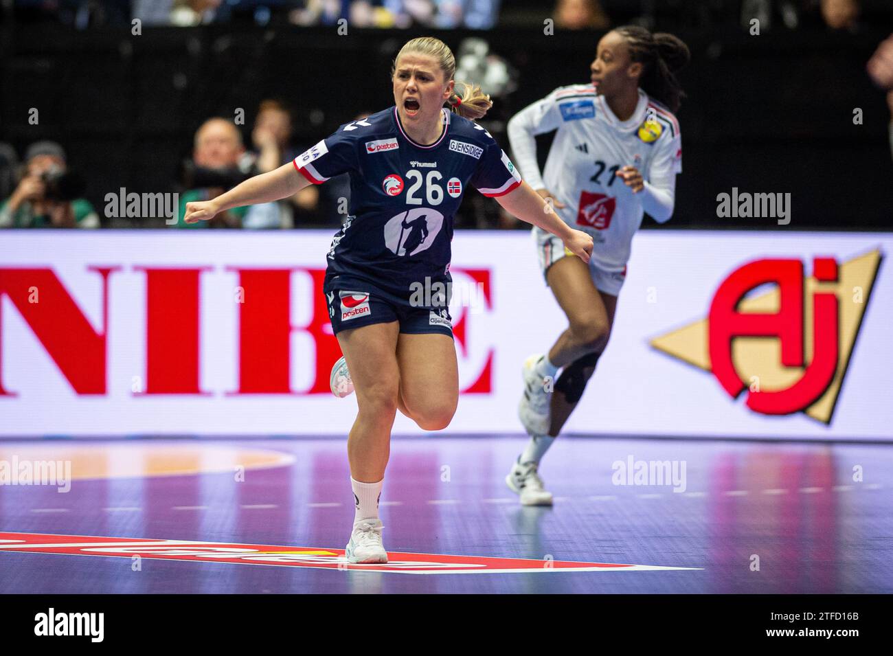 Herning, Denmark. 17th, December 2023. Emilie Hovden (26) of Norway ...