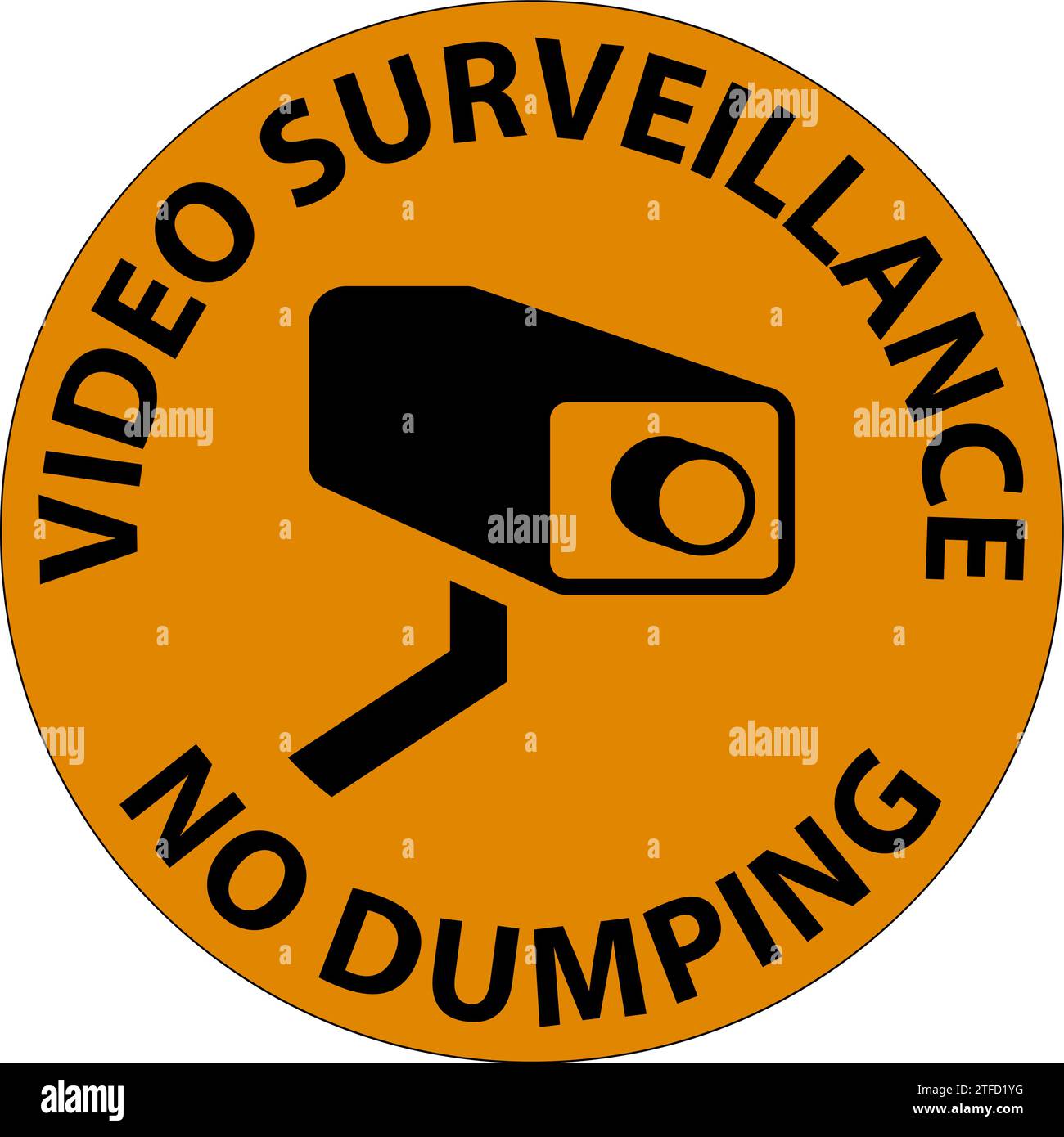 Warning Sign Video Surveillance, No Dumping Stock Vector Image & Art ... Warning Sign Video Surveillance, No Dumping Stock Vector Image & Art ...