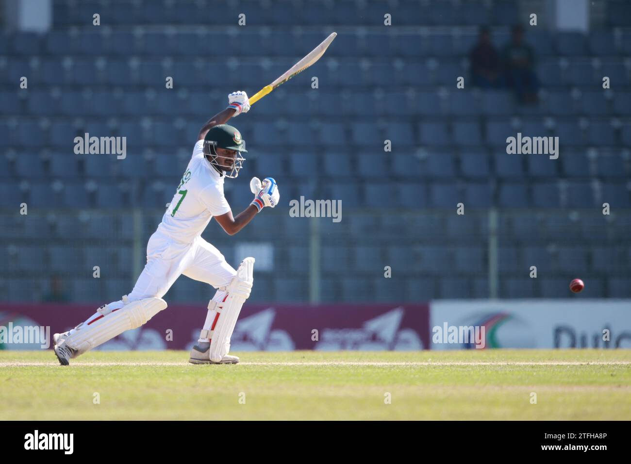 Bangladeshi cricketer Mahmudul Hasan Joy bats during Bangladesh-New ...