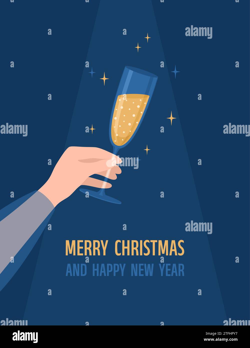 Woman holiday christmas glass Stock Vector Images - Alamy