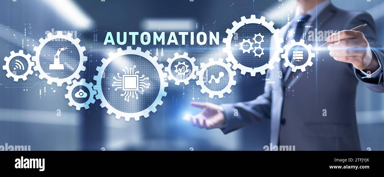 Automation Gears icon RPA Software development business process ...