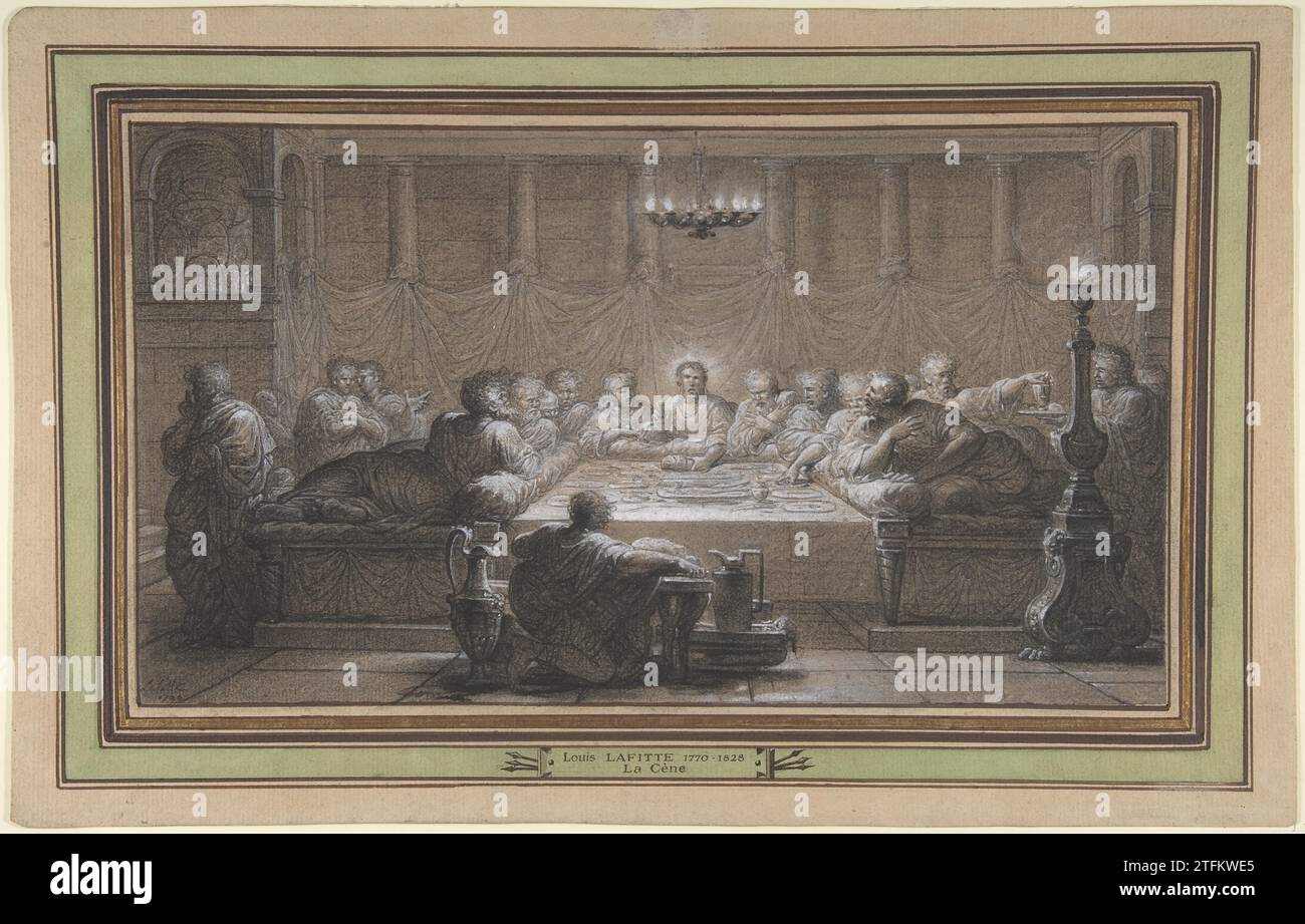 The Last Supper 1992 by Louis Lafitte Stock Photo - Alamy