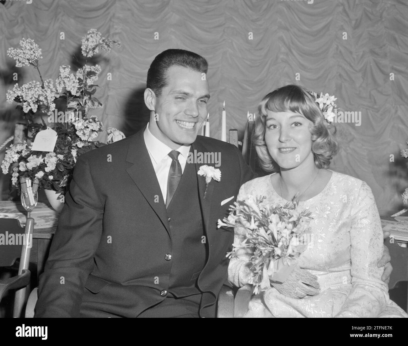 Marriage Eef Kamerbeek with Miss Karin van der Wall in Maastricht ca ...