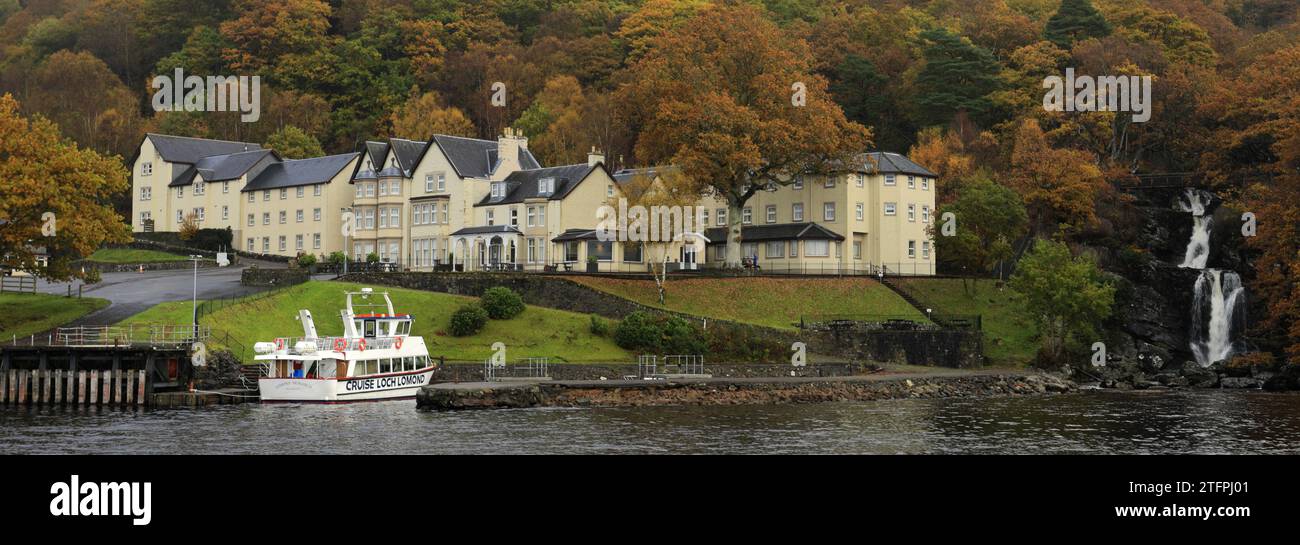 The Inversnaid Hotel on the banks of Loch Lomond, West Dunbartonshire ...