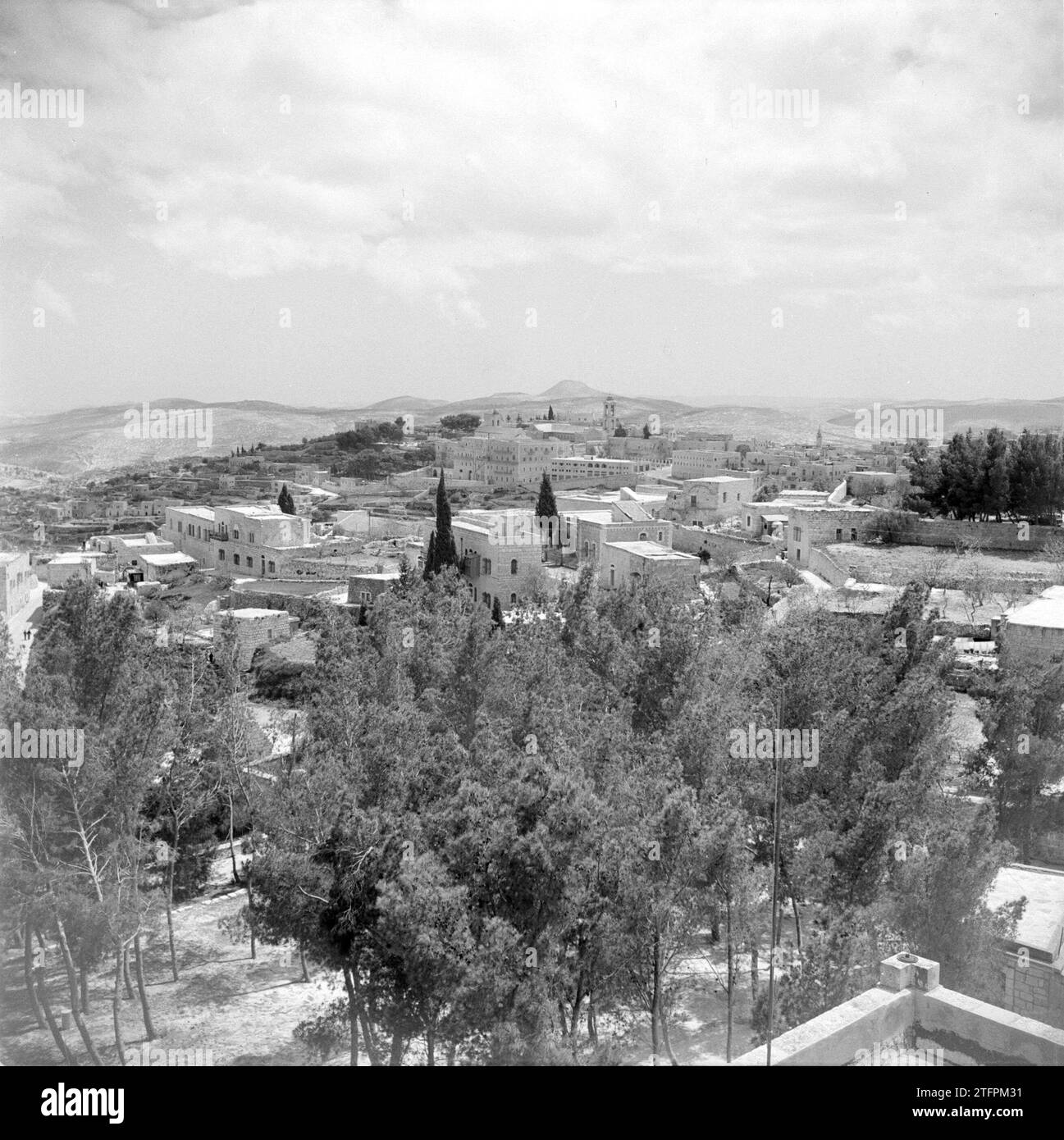 (original caption) Landscape outside Bethlehem ca. 1950-1955 Stock ...