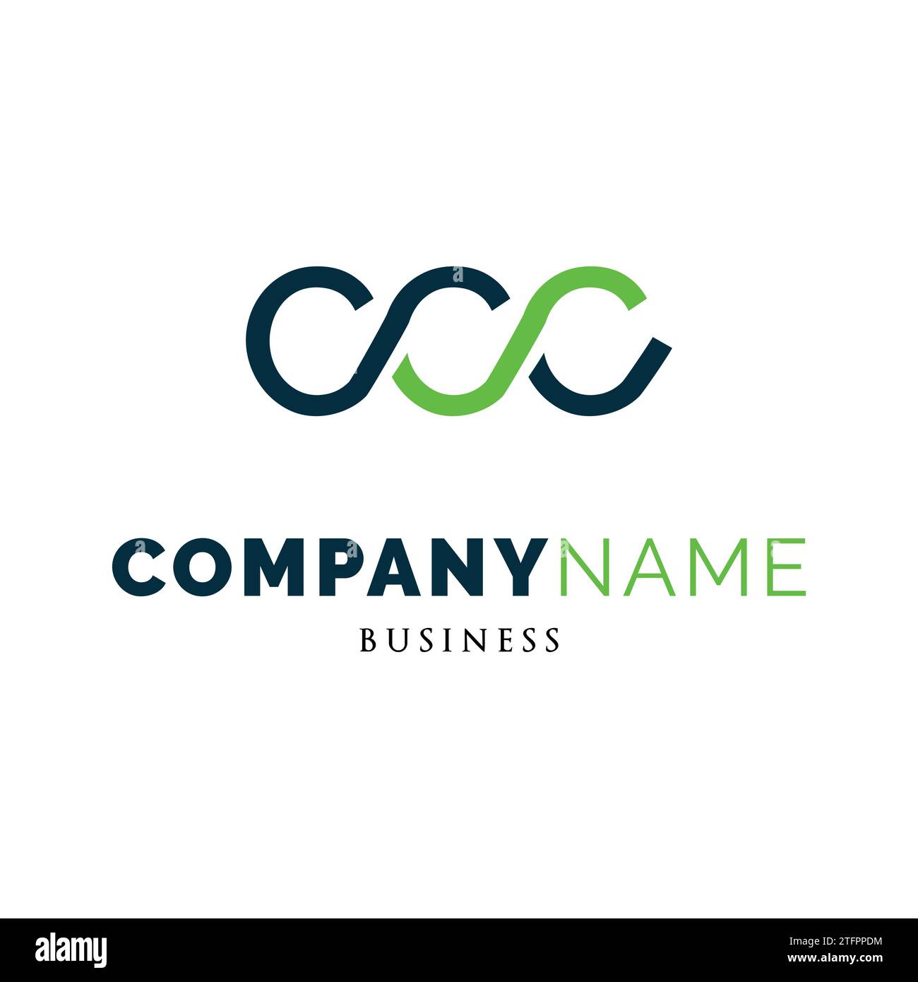 Initial Letter CCC Icon Logo Design Template Stock Vector Image & Art ...