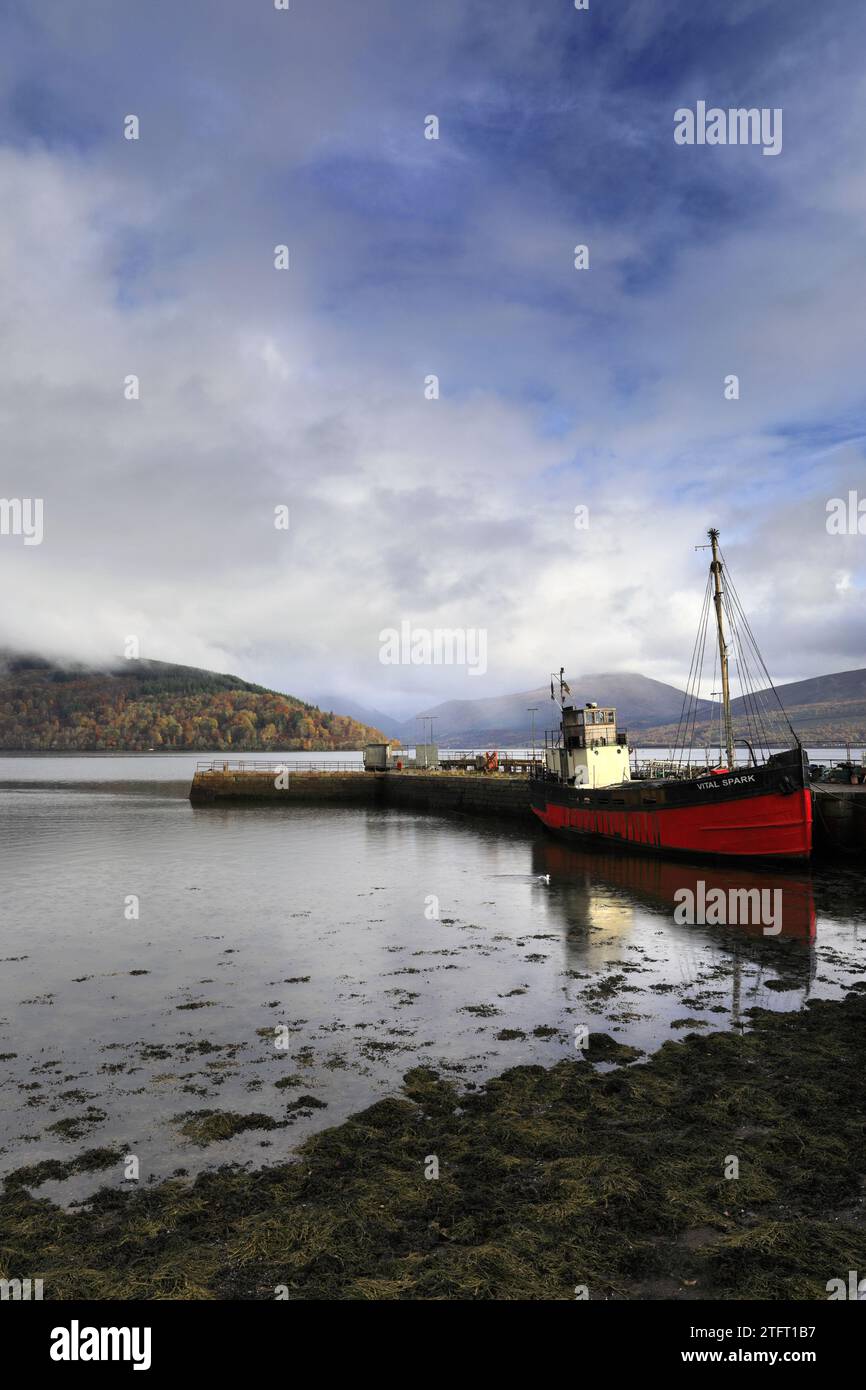 View over Loch Fyne, Inverary town, Argyll and Bute, Scotland UK Stock ...