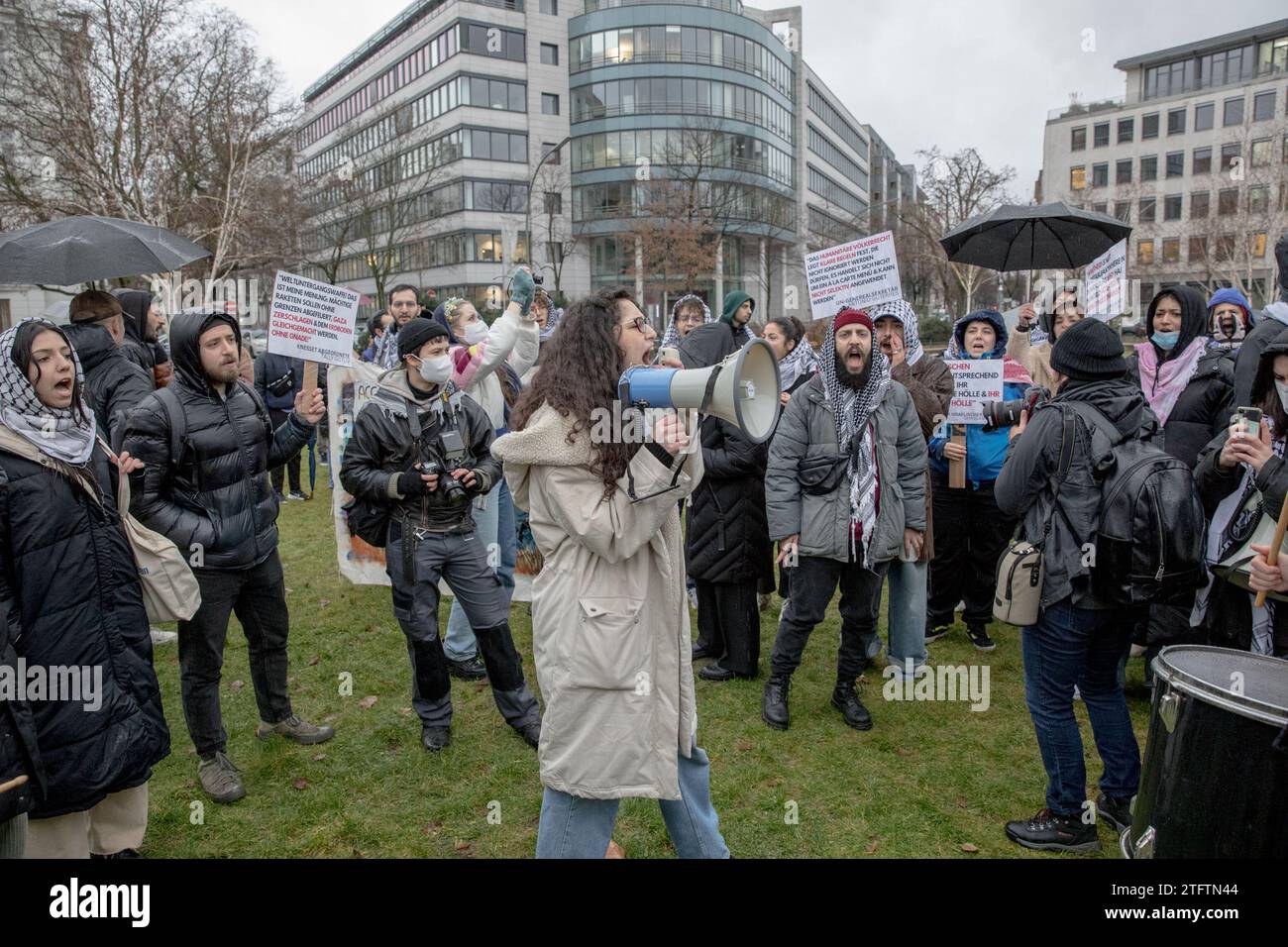 On December 20, 2023, Berlin, Germany, witnessed a protest by pro ...