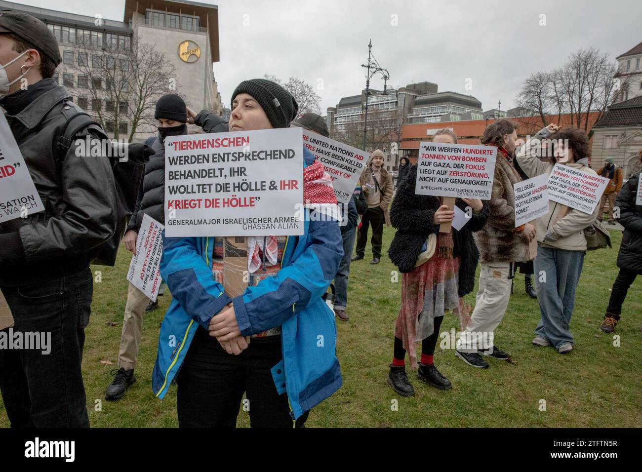 On December 20, 2023, Berlin, Germany, witnessed a protest by pro ...