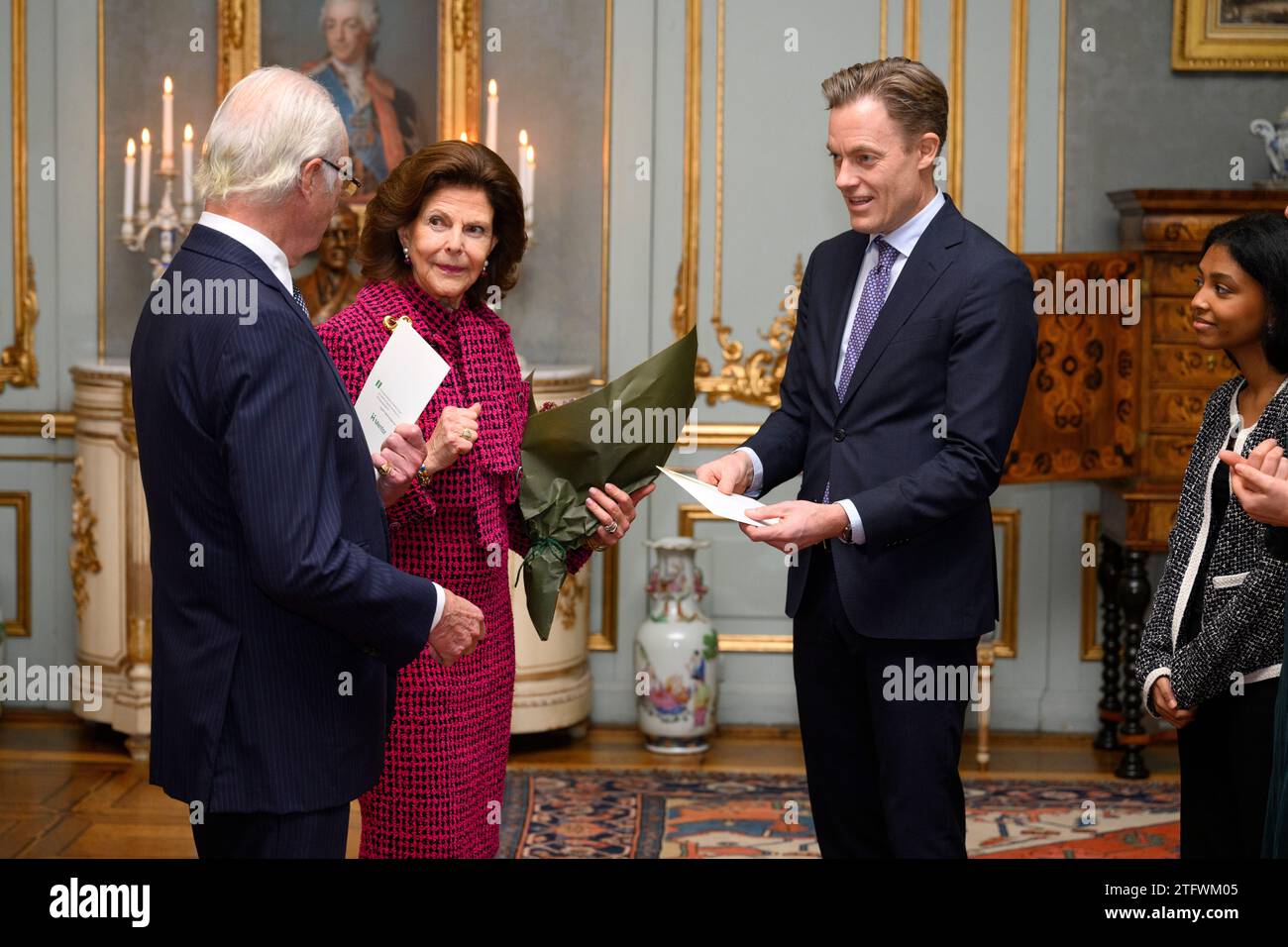 STOCKHOLM 20231220King Carl Gustaf, Queen Silvia, David Haak, Cecilia ...