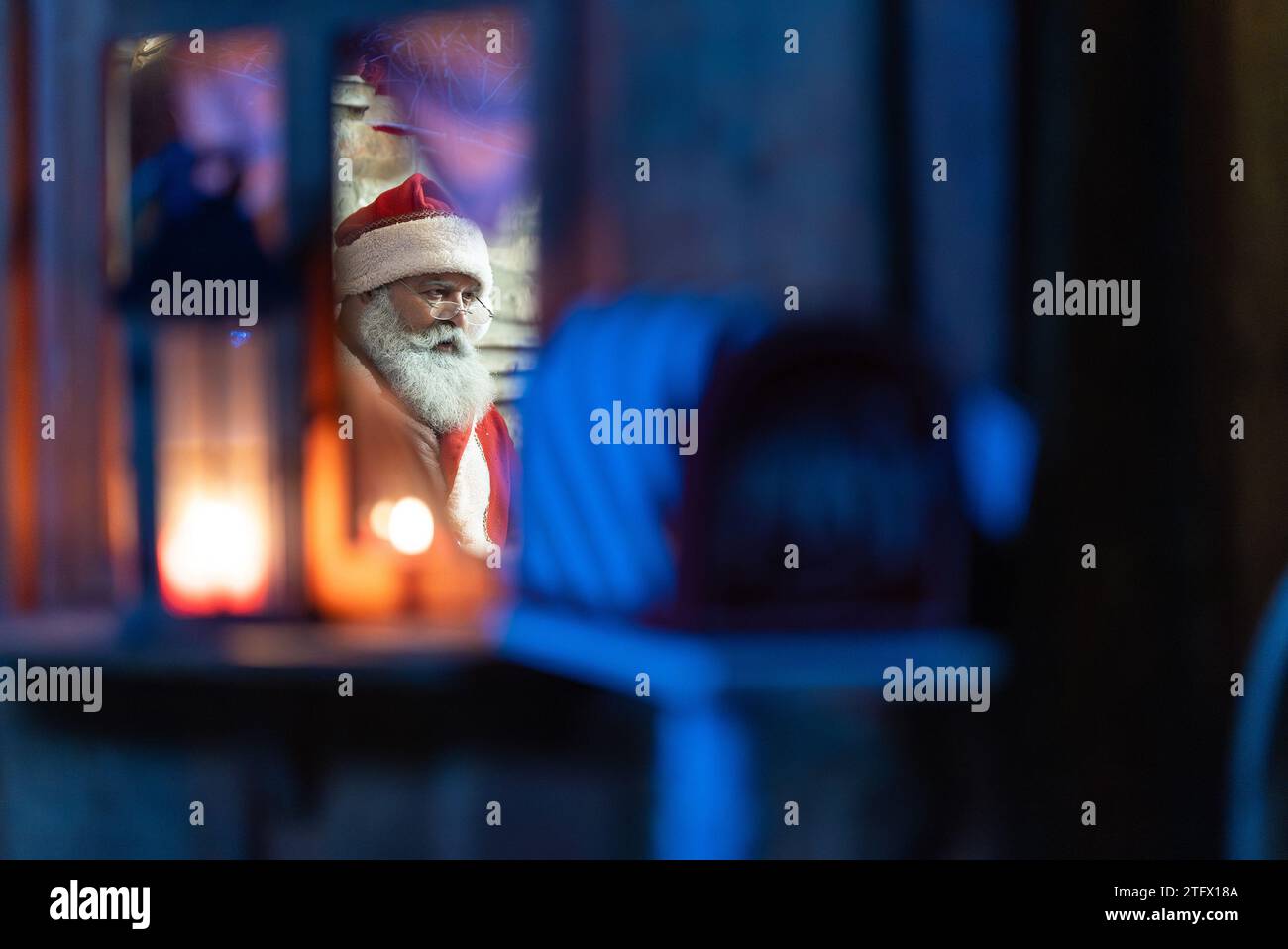 Cepin, Croatia. 19th Dec, 2023. Zeljko Matagic dressed as Santa Claus ...
