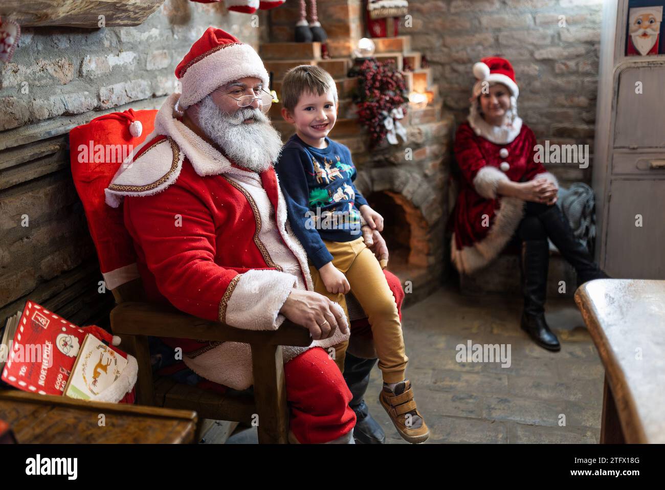 Cepin, Croatia. 19th Dec, 2023. Zeljko Matagic dressed as Santa Claus ...