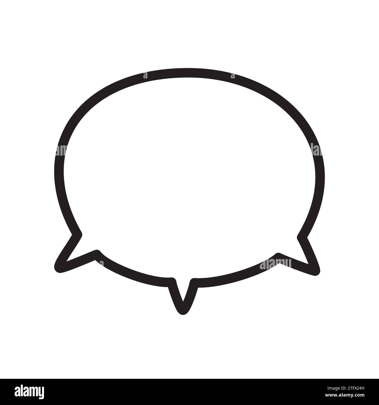 Hand drawn speech bubble hand drawn with thin line. Doodle ready to add ...