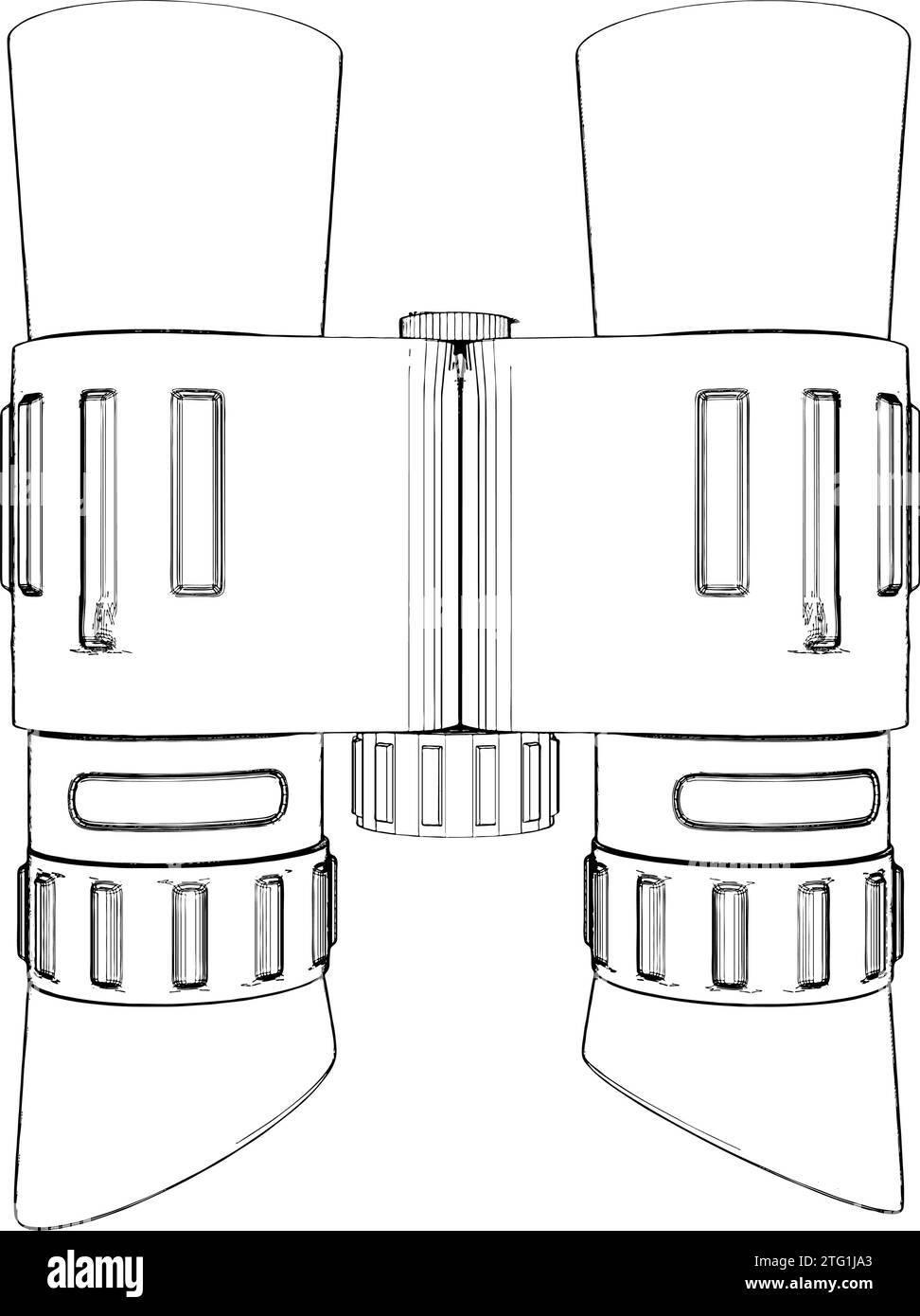 Army Binoculars Vector. Illustration Isolated On White Background. A ...