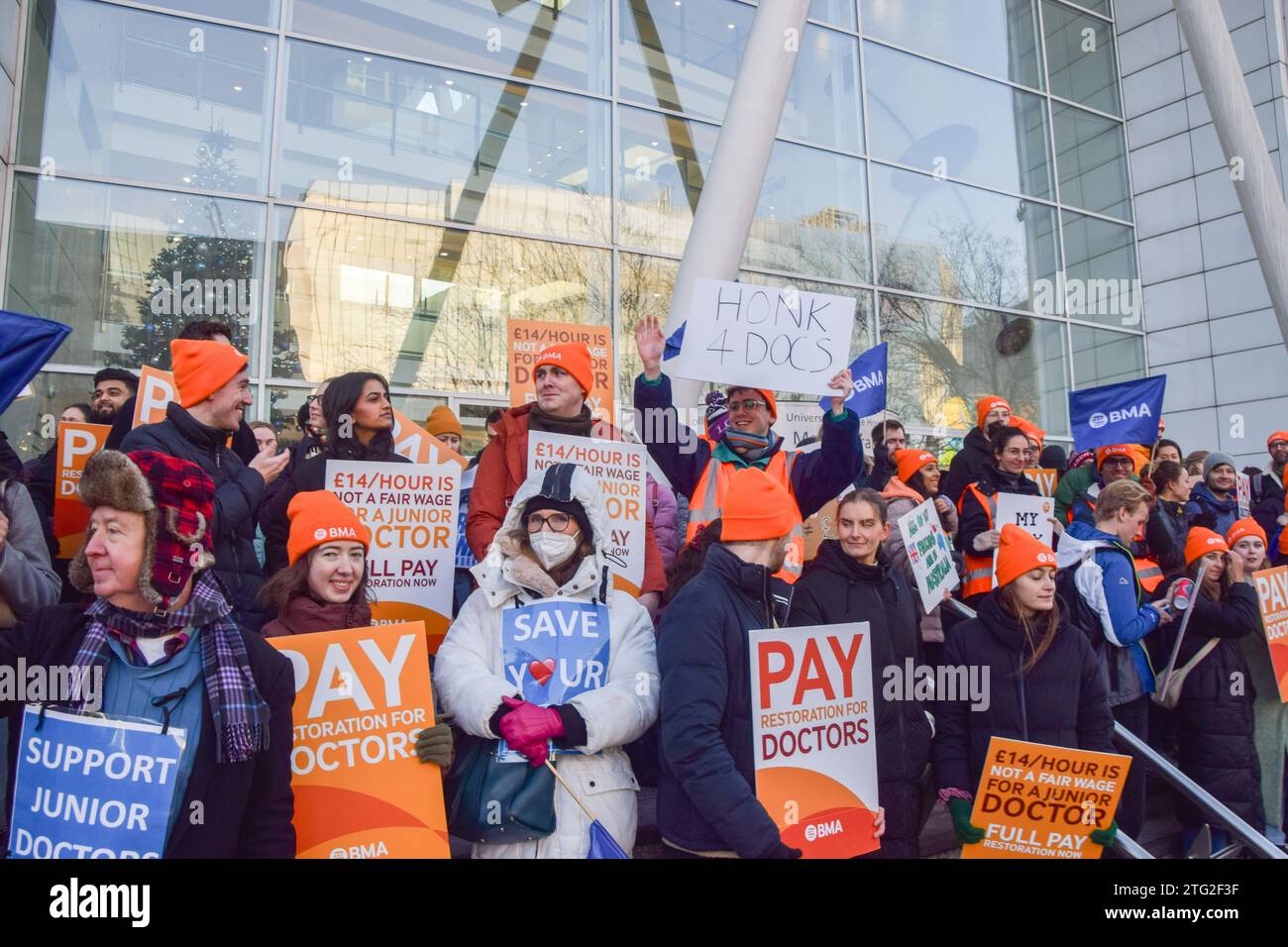 London, England, UK. 20th Dec, 2023. British Medical Association (BMA ...
