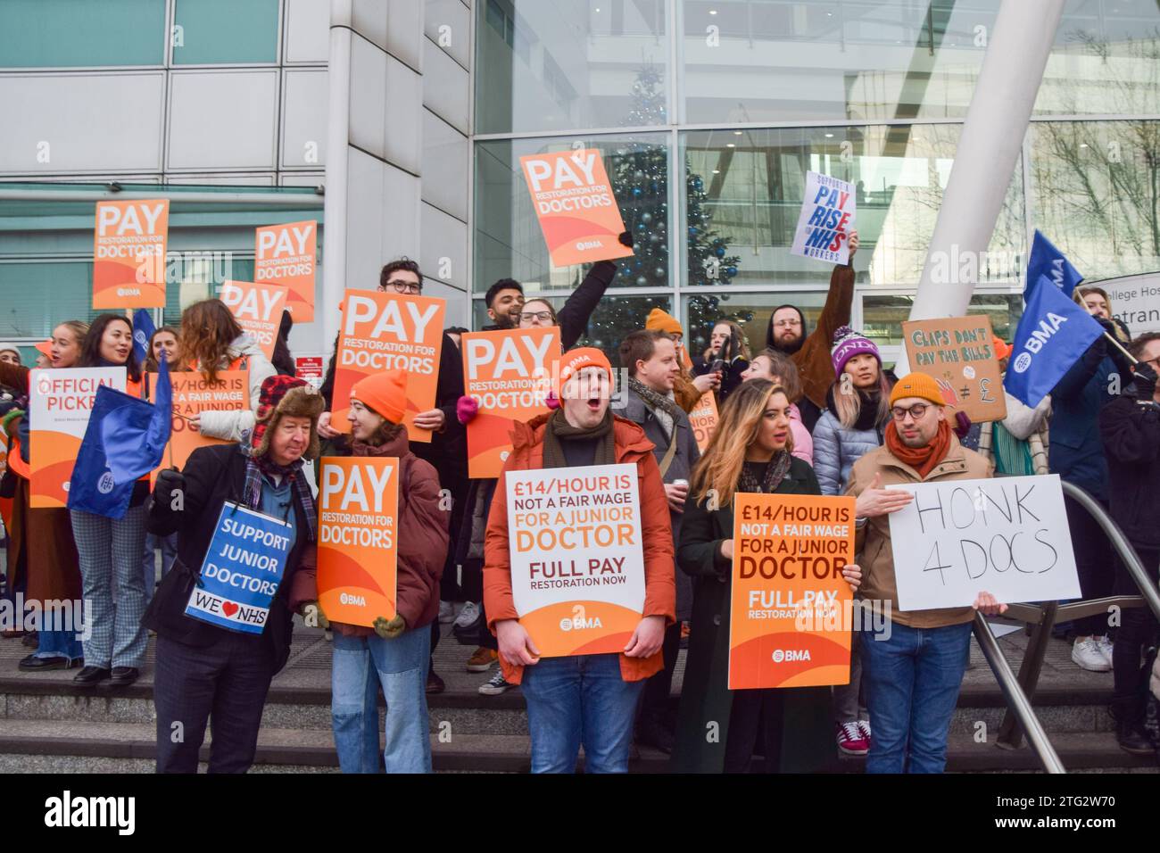 London, England, UK. 20th Dec, 2023. British Medical Association (BMA ...