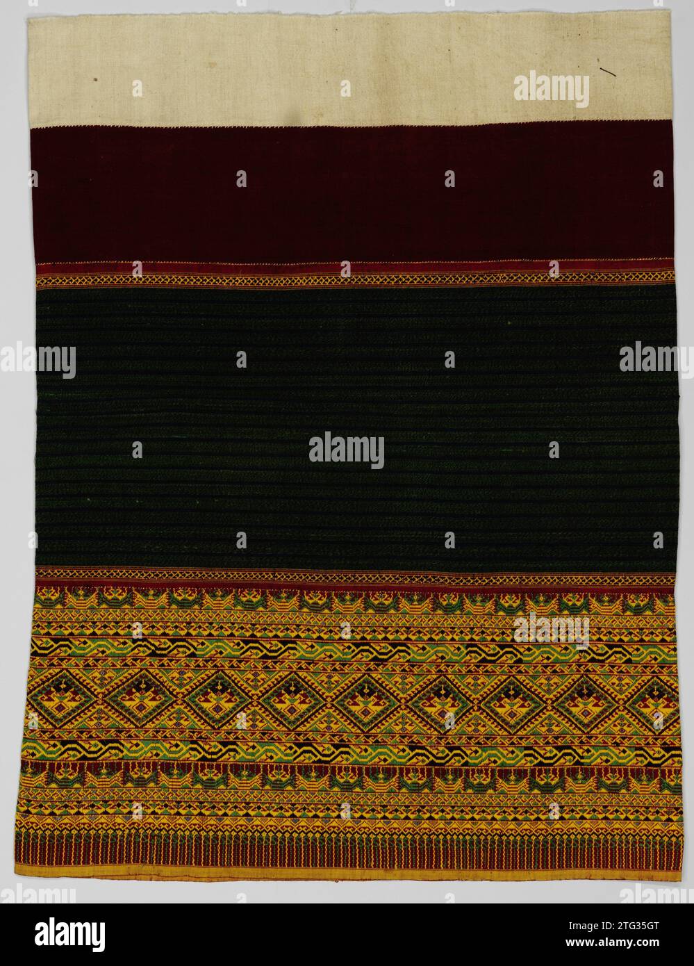 Doek, Anonymous, 1900 - 1949 Cloth with geometric motifs. Thailand ...
