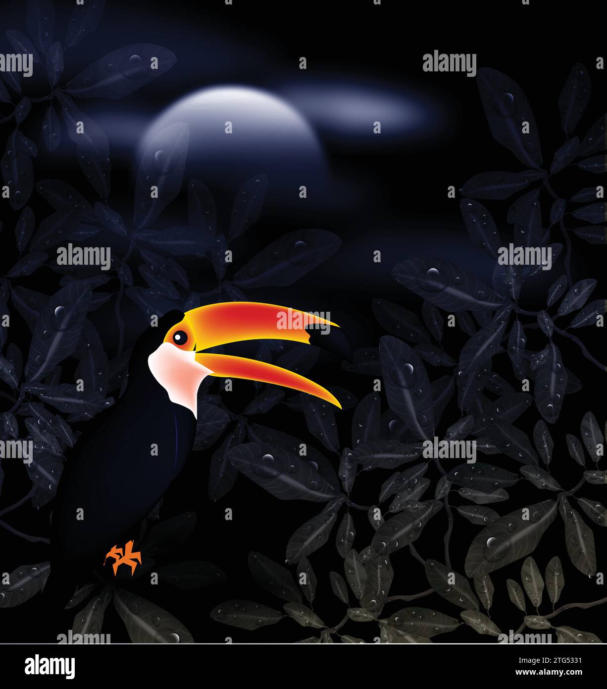 Moonlight vibrant Stock Vector Images - Alamy