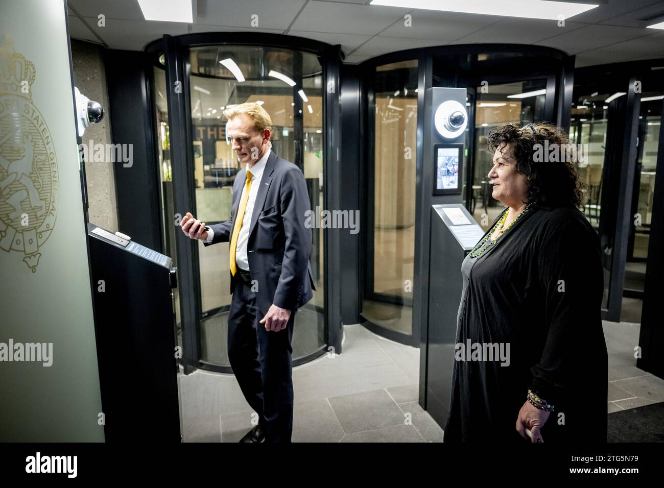 THE HAGUE - Caroline van der Plas bbb after a smoke break during a ...