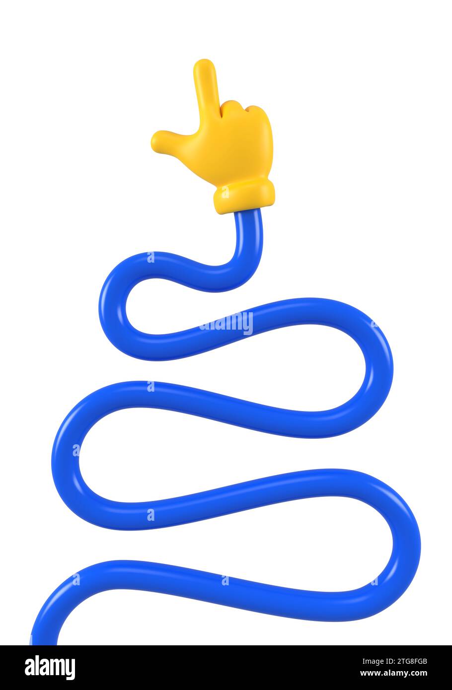 Yellow emoji waves flexible twisted hand showing or pointing gesture ...