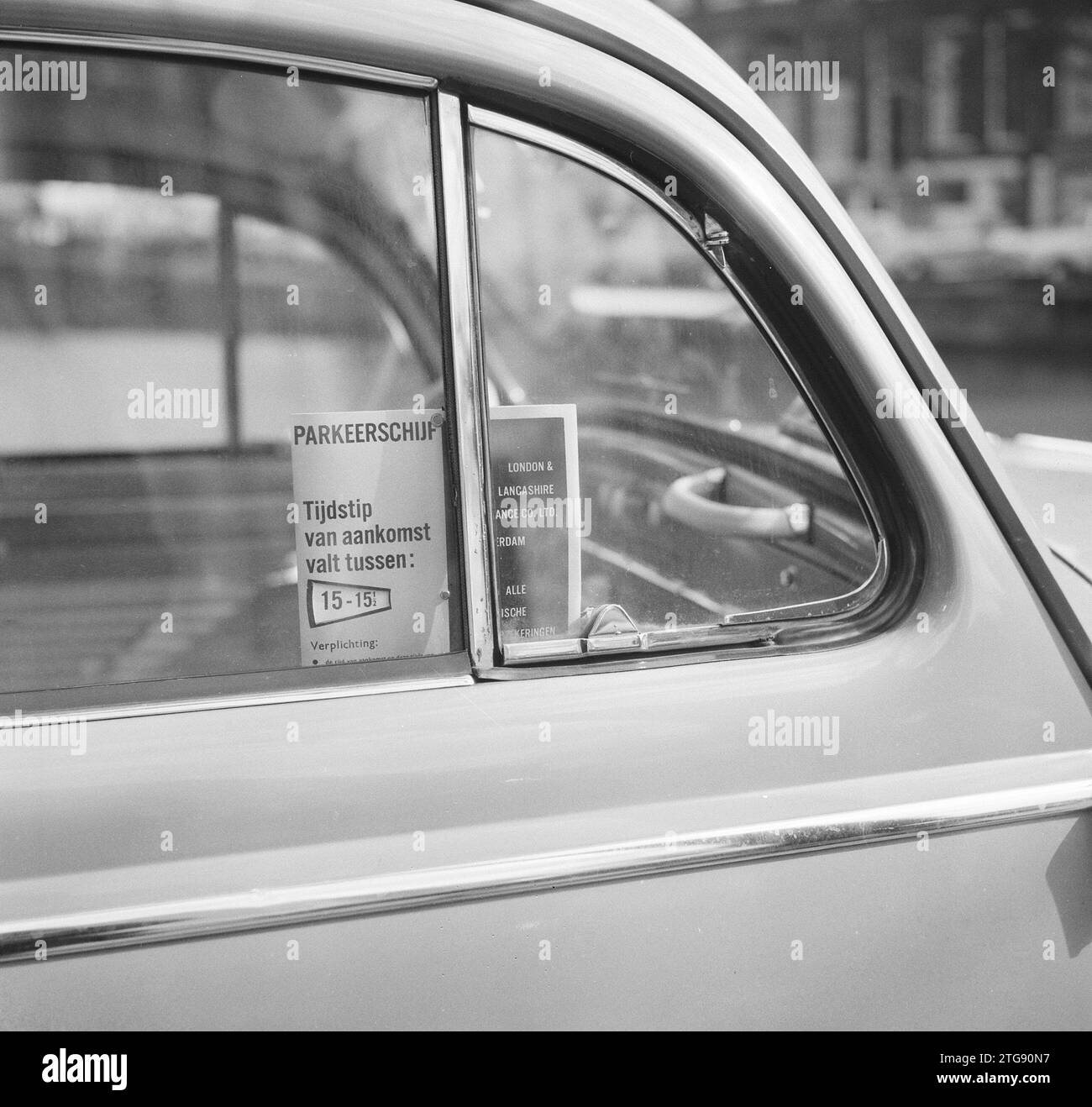 1960s parking sticker Black and White Stock Photos & Images - Alamy