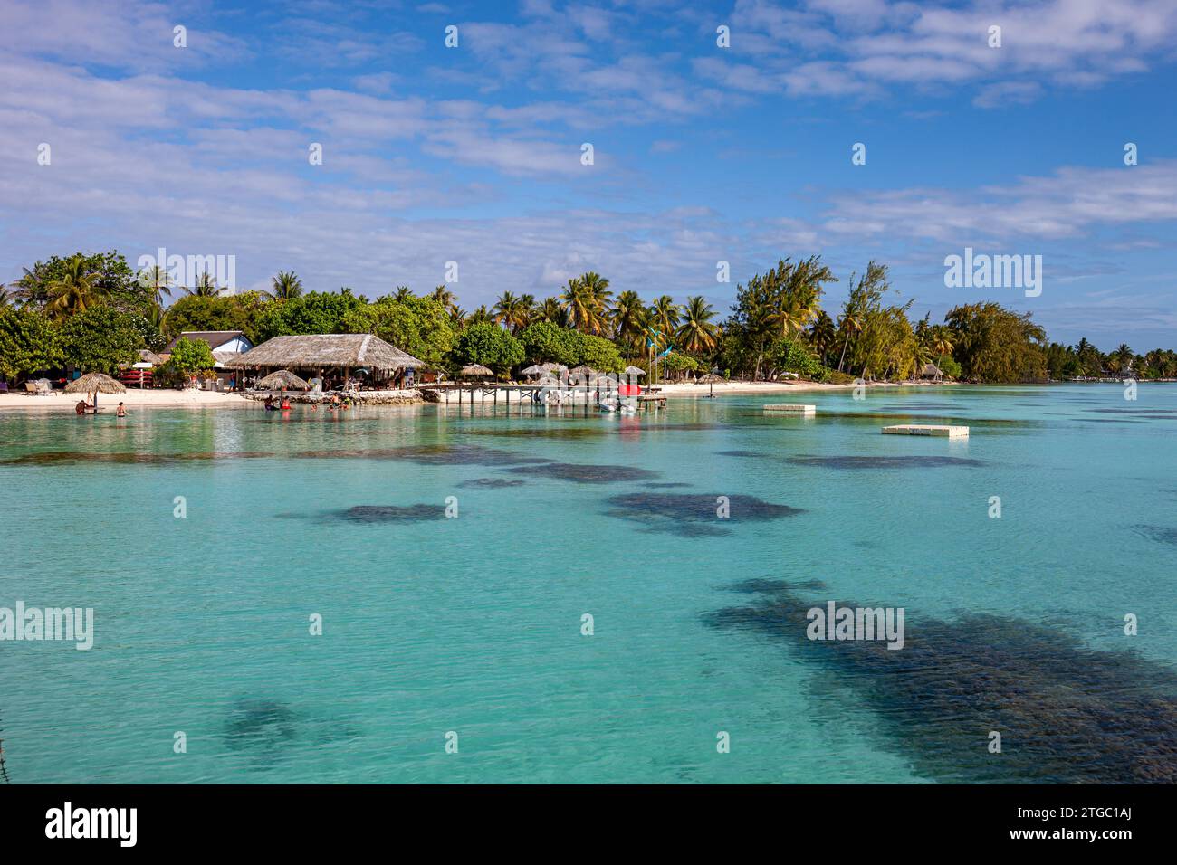 French Polynesia, Tuamotu, Fakarava, Panoramic view Stock Photo - Alamy