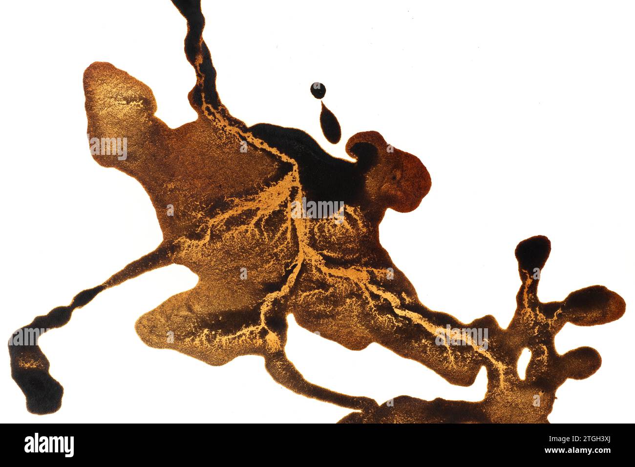 Brown paint splash hi-res stock photography and images - Alamy