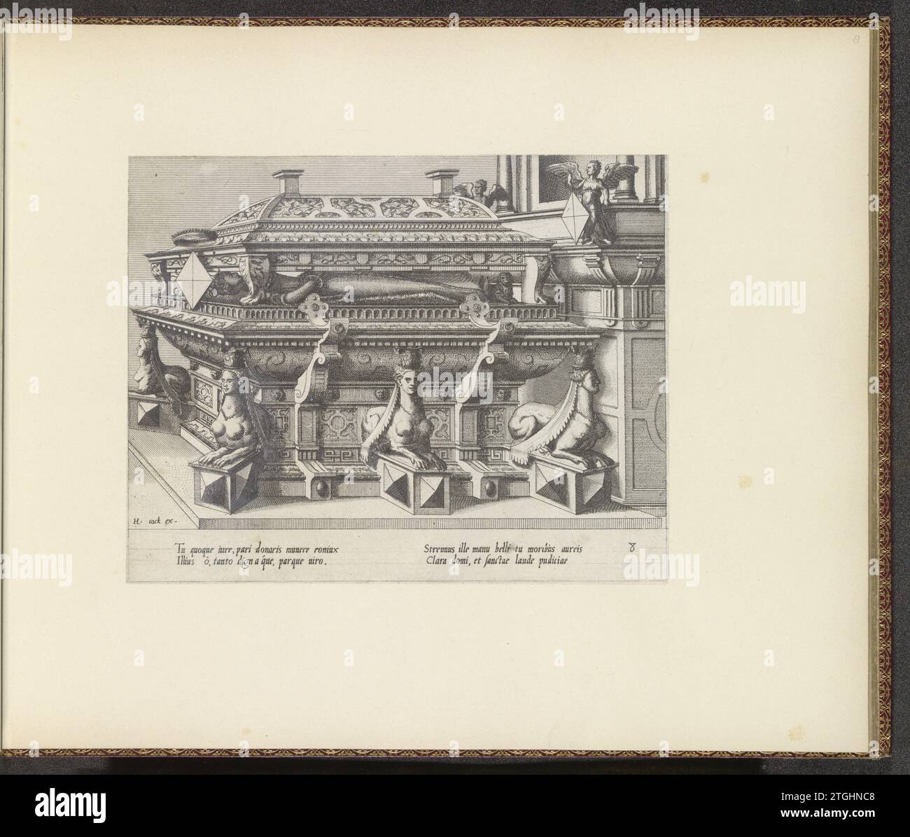 Burial monument for a woman, with sphinxes, 1563 Grave monument with ...