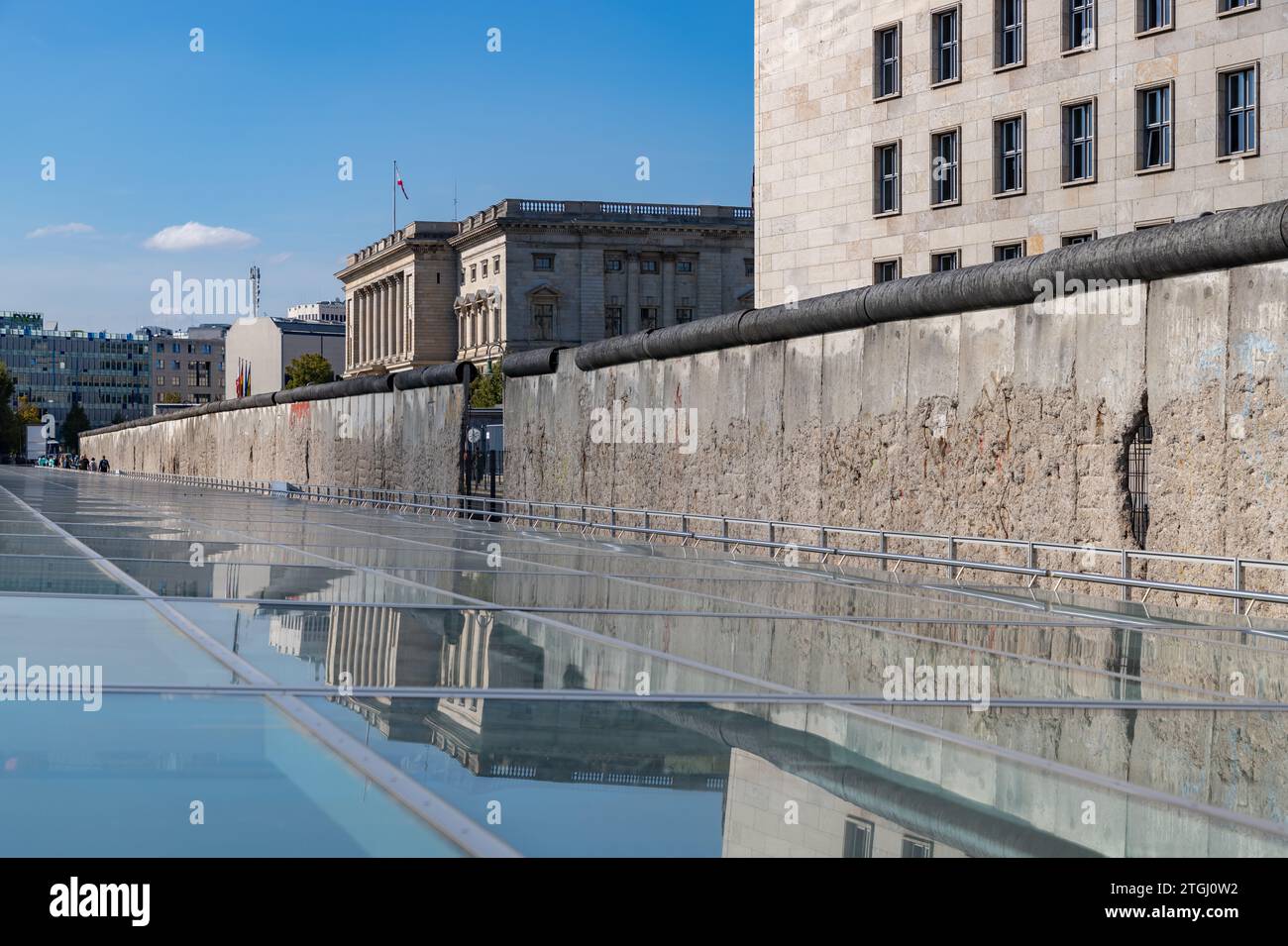 A picture of the wall section of the Topography of Terror, in Berlin ...