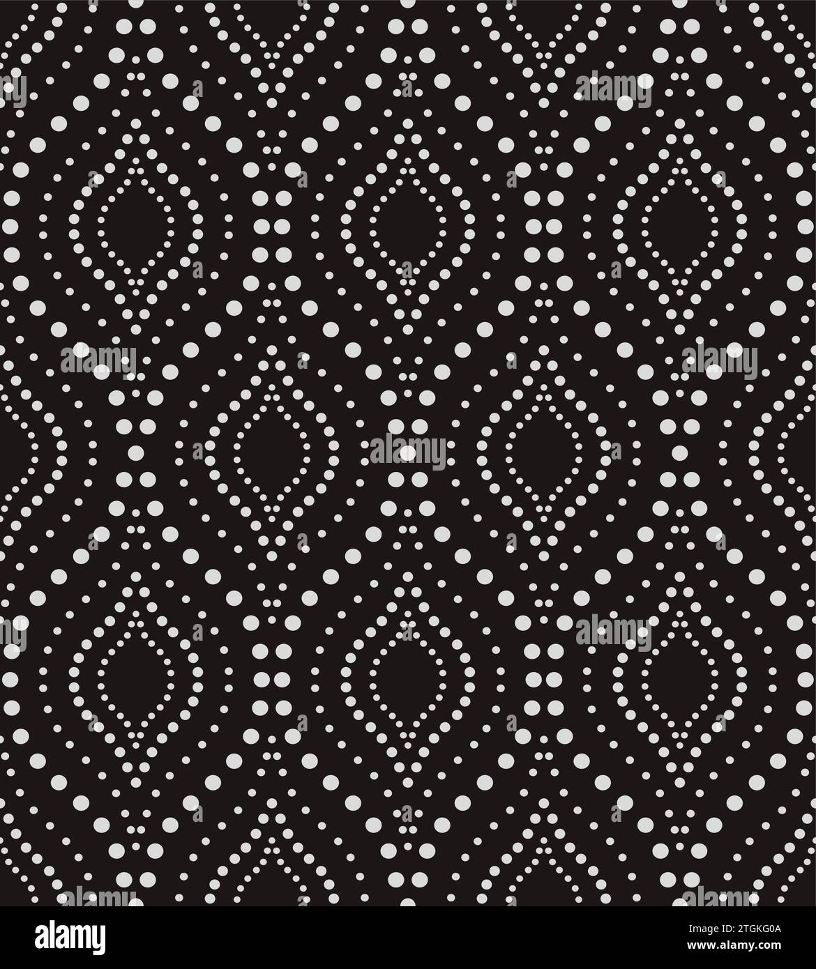 The geometric pattern with points, wavy lines. Seamless vector ...