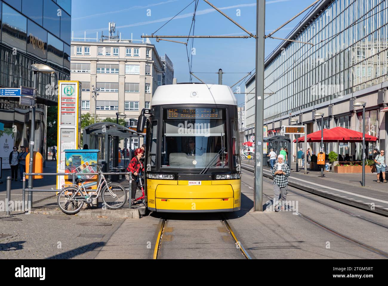A picture of a Berlin tram Stock Photo - Alamy