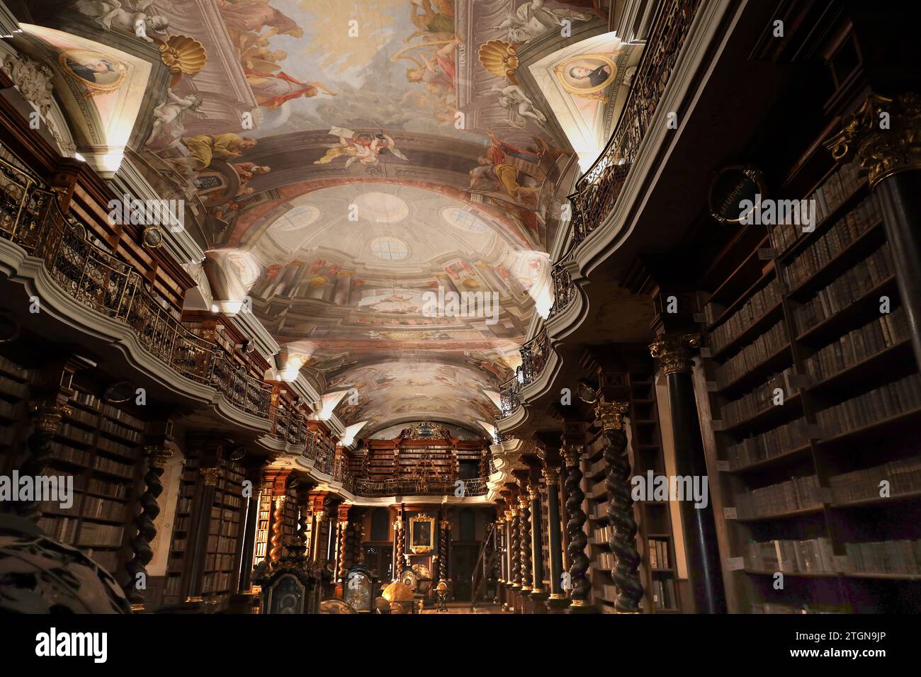 The baroque Klementinum library in Prague Stock Photo - Alamy