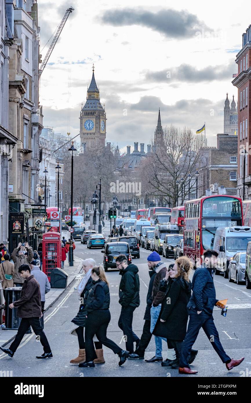 A panoramic view displays the iconic Big Ben's Elizabeth Tower in ...