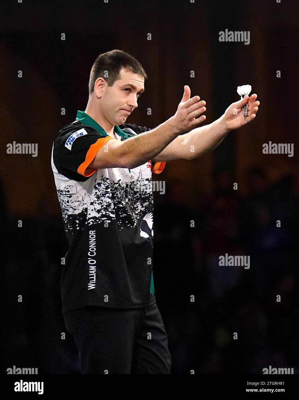 William O'Connor celebrates after winning against Bhav Patel (not ...