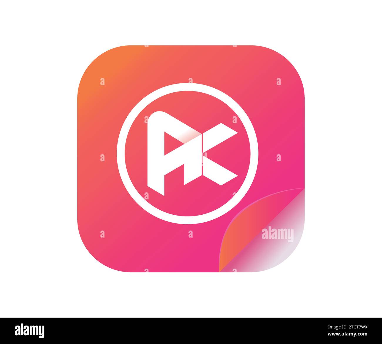 AK logo design Stock Vector Image & Art - Alamy