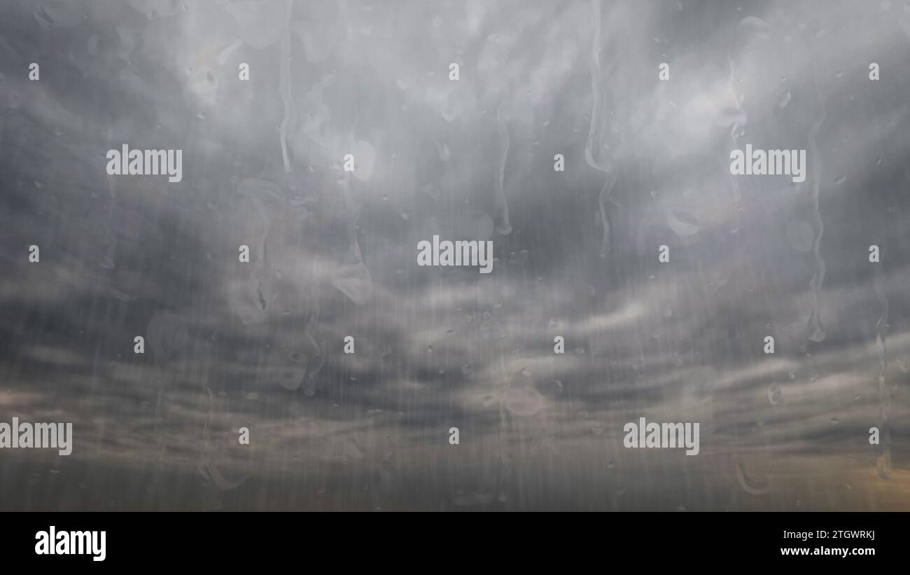 cloudburst on sky with clouds - nice weather bg - photo of nature Stock ...
