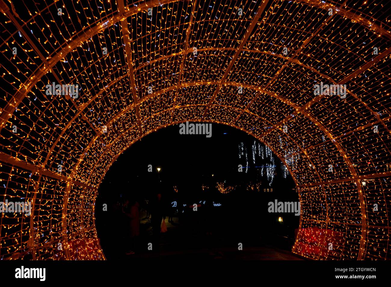 bournemouth park christmas lights Stock Photo - Alamy