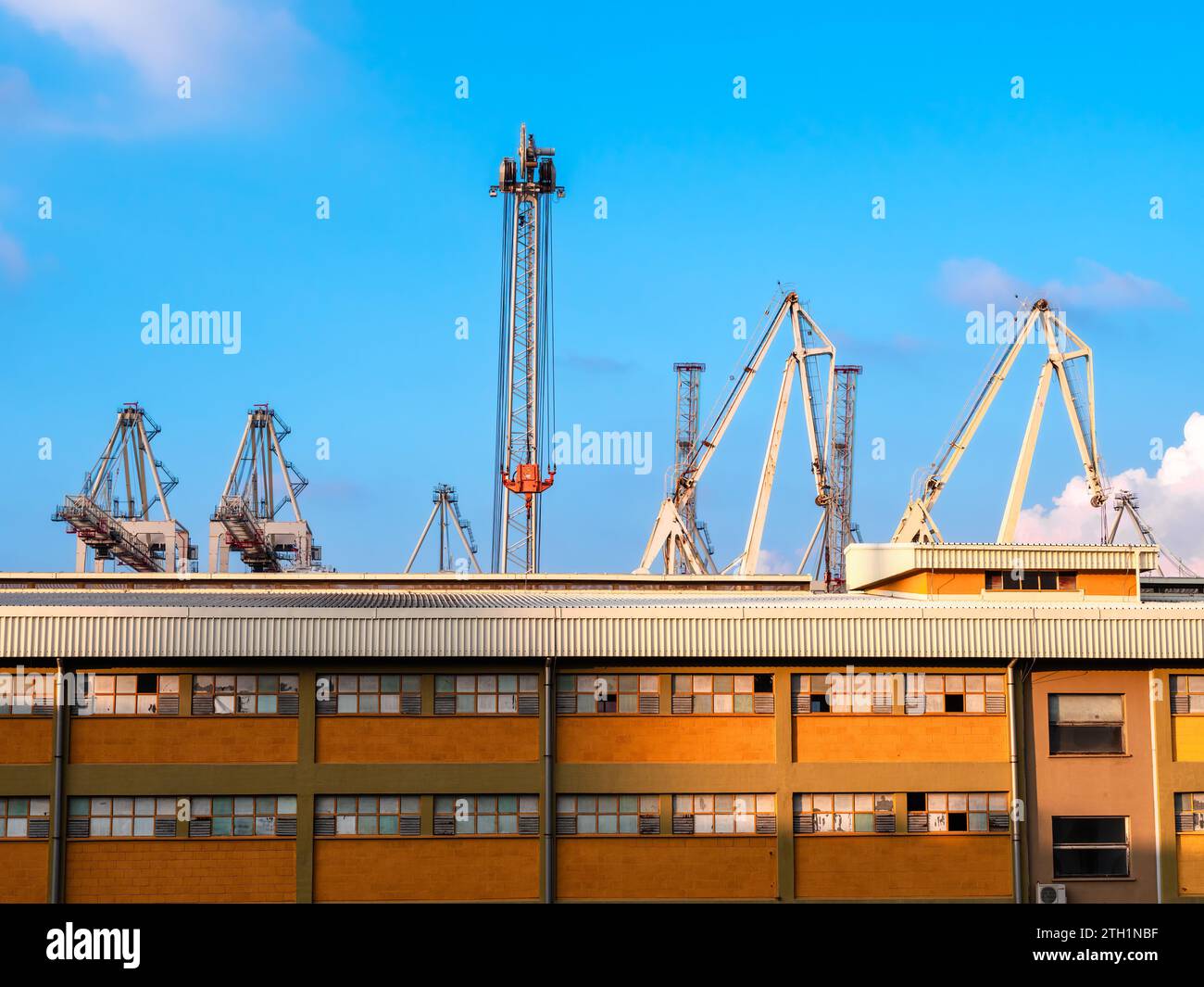 Koper, Slovenia - November 11, 2023: Industrial crane in the Port of ...