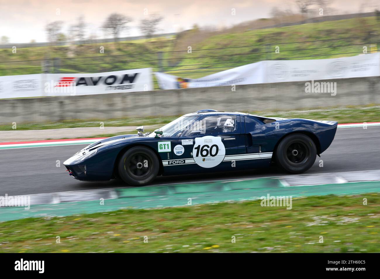 Scarperia, 2 April 2023: Ford GT40 C of year 1969 in action during ...