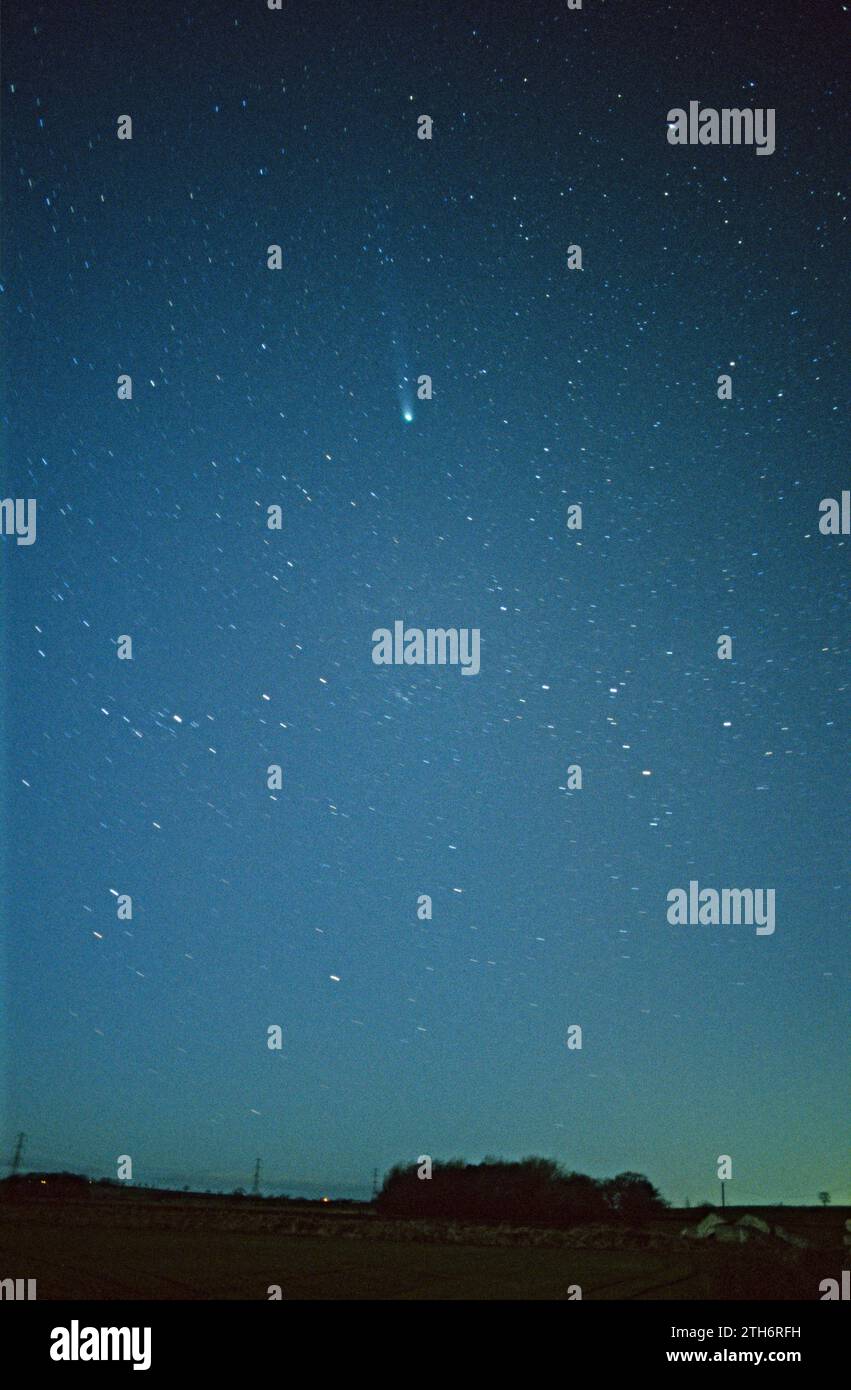 Comet Hyakutake (1996) from northern England Stock Photo - Alamy