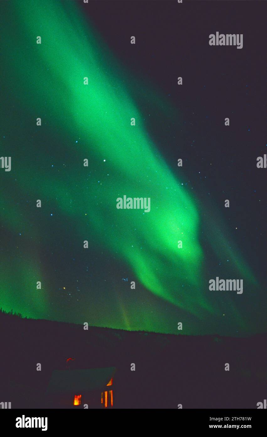 Aurora Borealis including Taurus & Auriga from Chena Hot Springs near ...