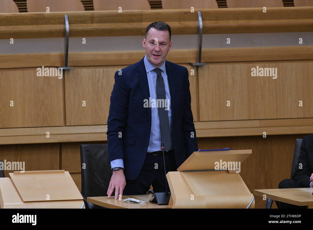 Edinburgh Scotland, UK 20 December 2023. Russell Findlay MSP at the ...