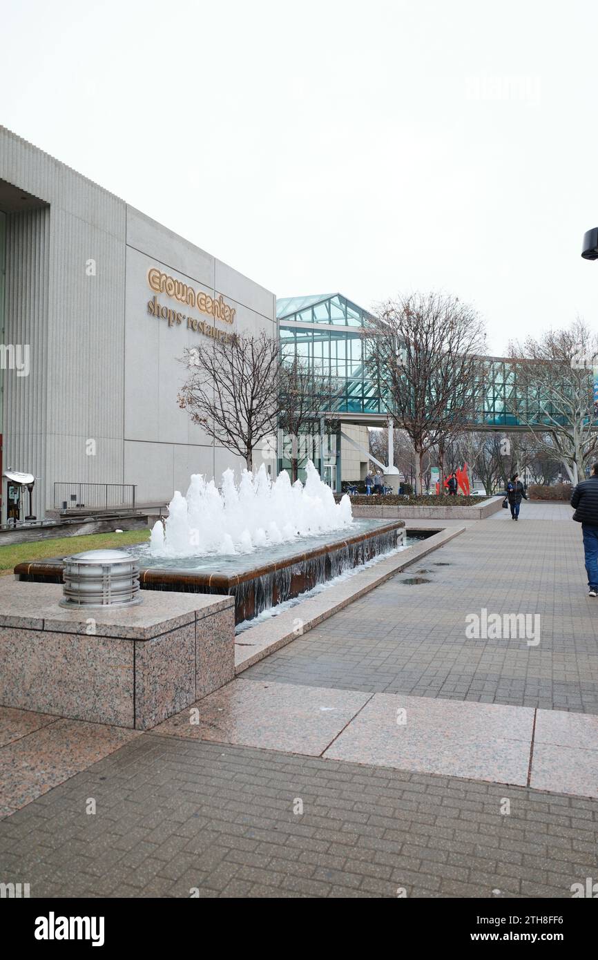 Kansas City, Missouri - December 16, 2023: Crown Center Shops in ...