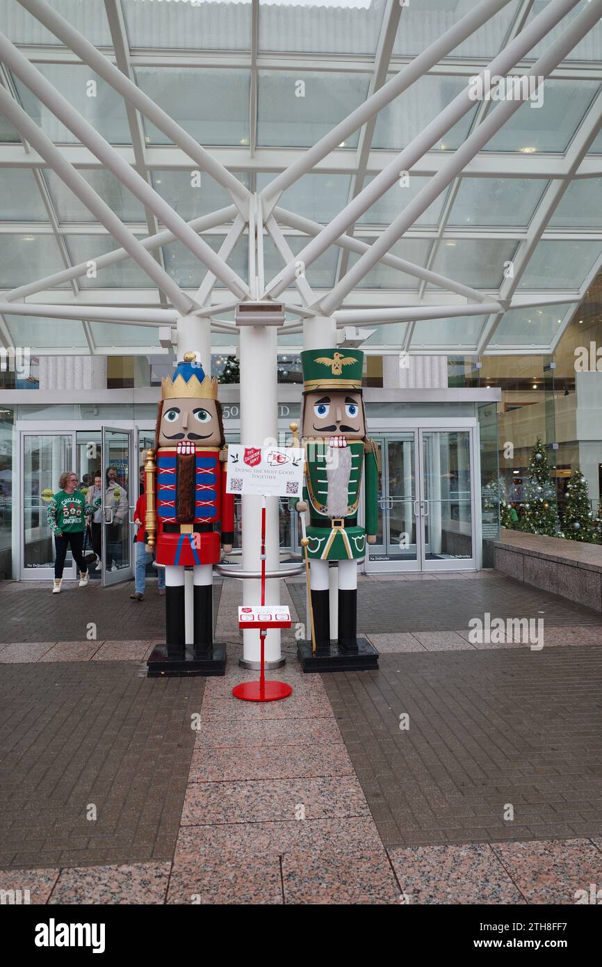 Kansas City, Missouri - December 16, 2023: Crown Center Shops in ...