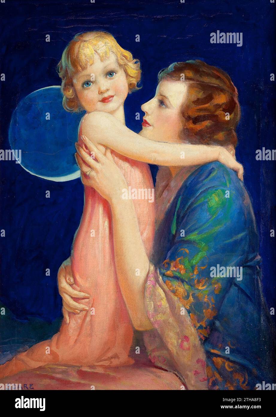 WILLIAM FULTON SOARE (American, 1896-1940). Mother and Child. Oil on ...