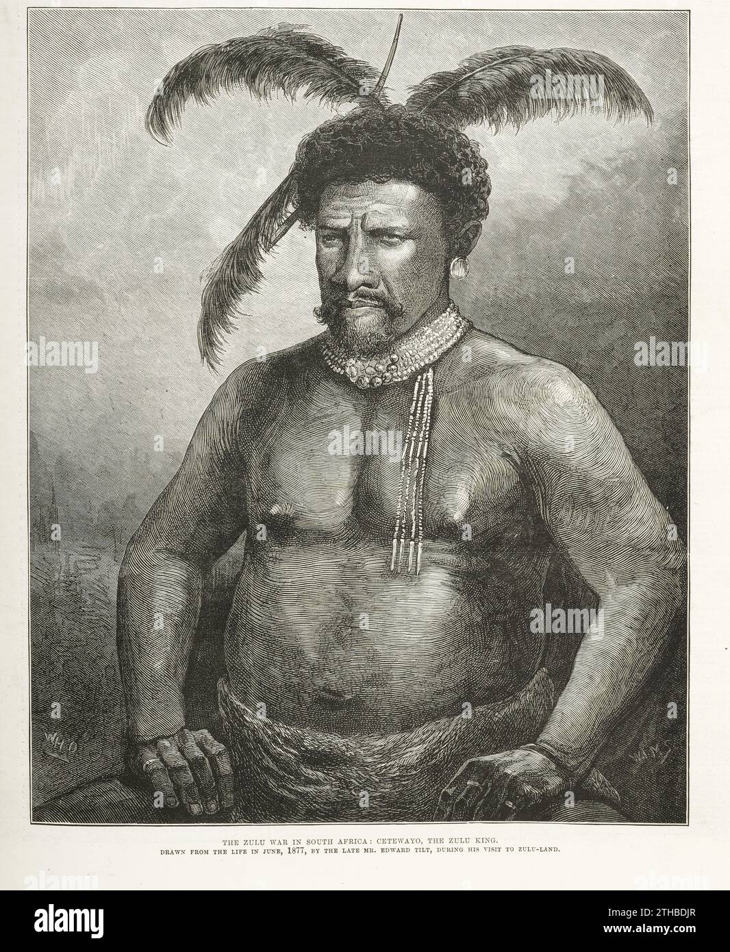 Cetewayo, the Zulu King Stock Photo - Alamy