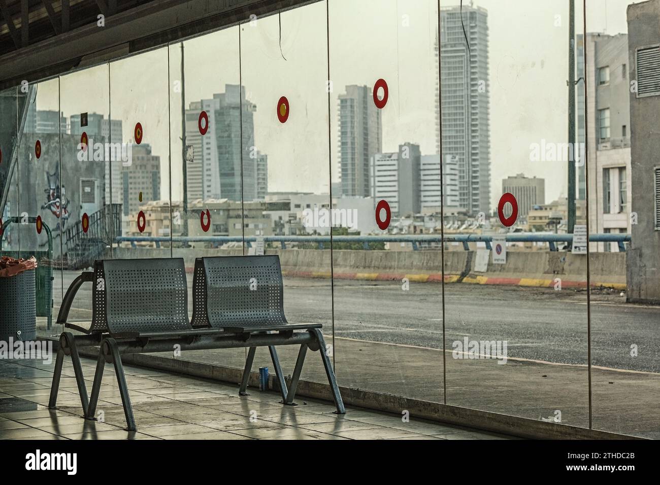 Tel Aviv, Israel - April 28, 2022: Tel Aviv Central Bus Station Stock ...